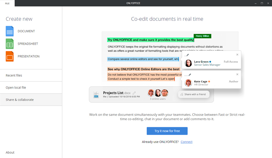 ONLYOFFICE DesktopEditors - Linux software in the Snap Store