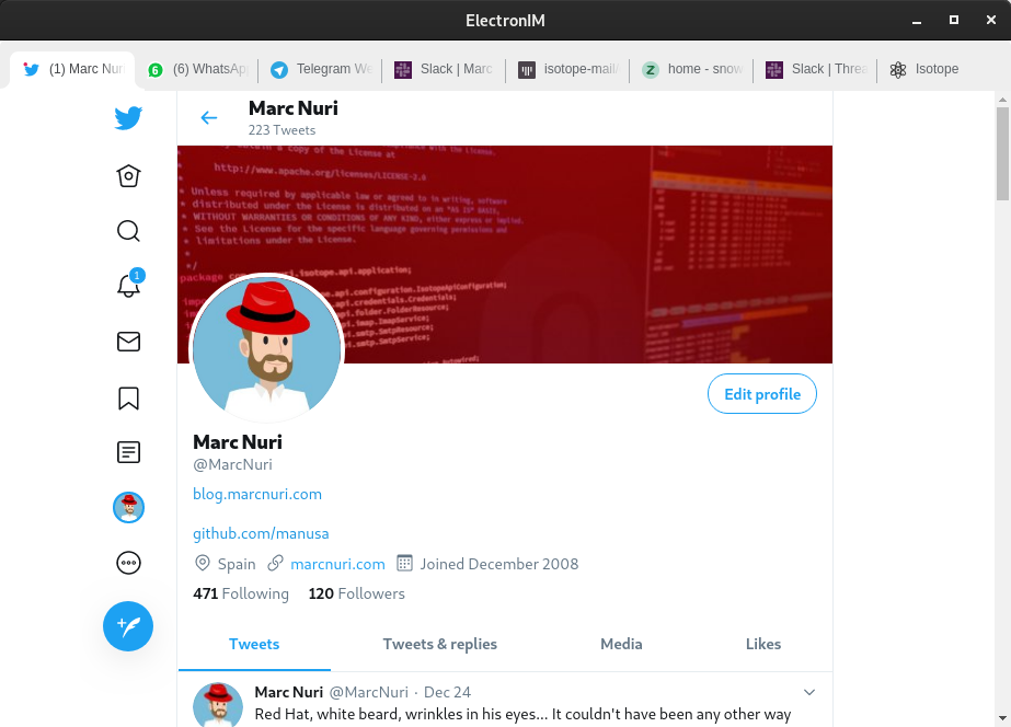 Install ElectronIM on Linux | Snap Store