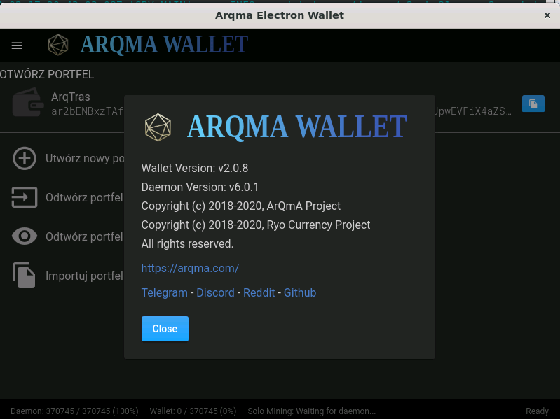 Install arqma-electron-wallet on Linux | Snap Store