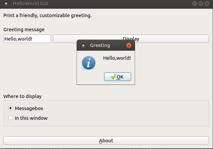 Install Helloworld Gui On Linux Snap Store