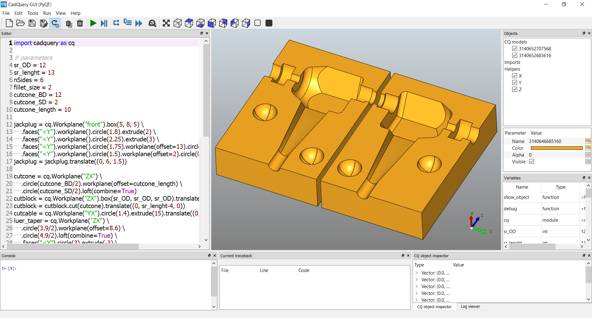 Install cadquery-editor on Fedora using the Snap Store | Snapcraft