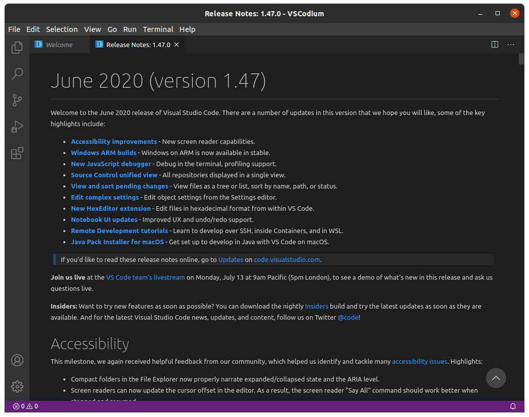 Install VS Codium for Linux using the Snap Store | Snapcraft