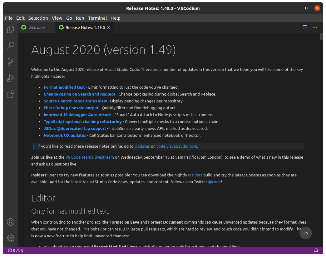 Install VS Codium on Raspberry Pi using the Snap Store | Snapcraft