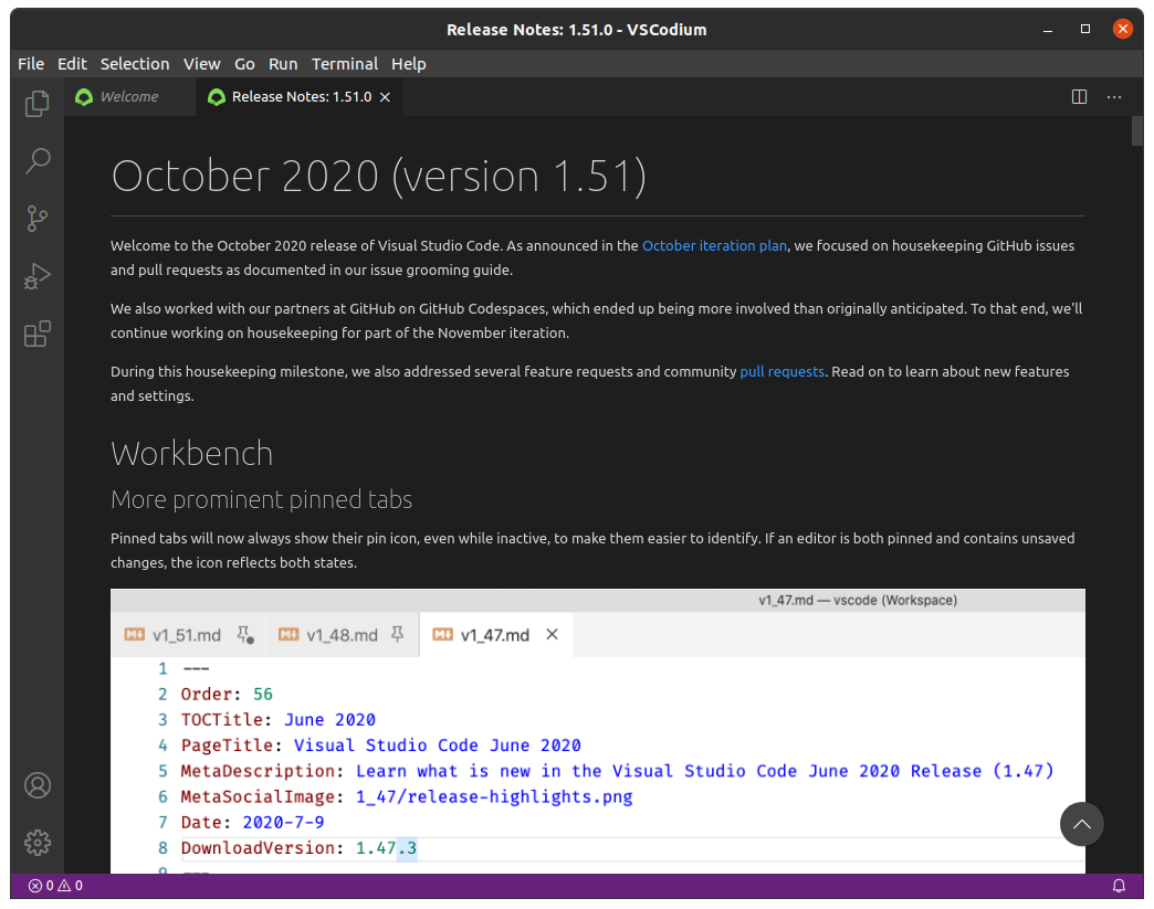 Install VS Codium on Manjaro Linux using the Snap Store | Snapcraft