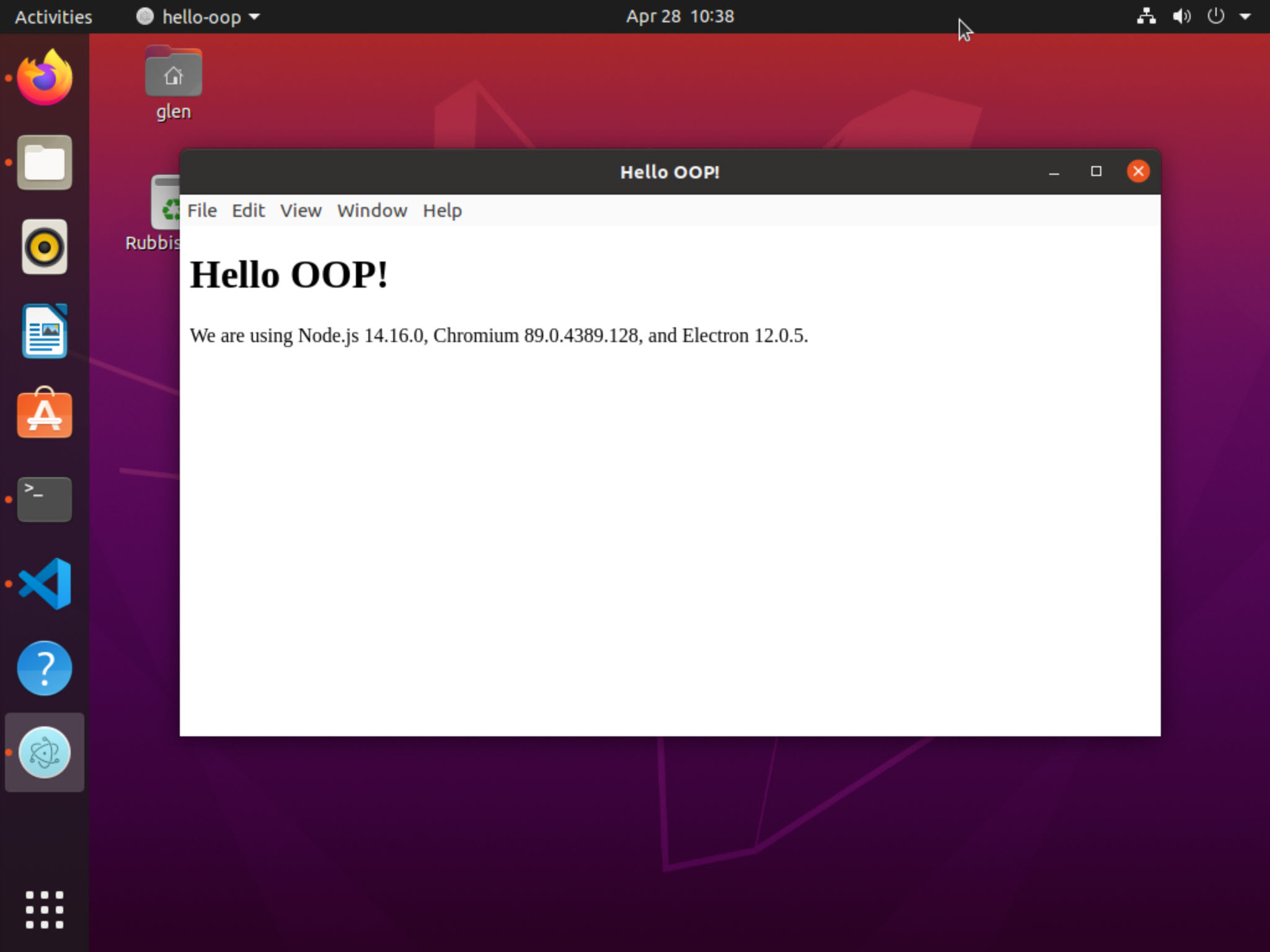 Install hello-oop on Pop!_OS using the Snap Store | Snapcraft