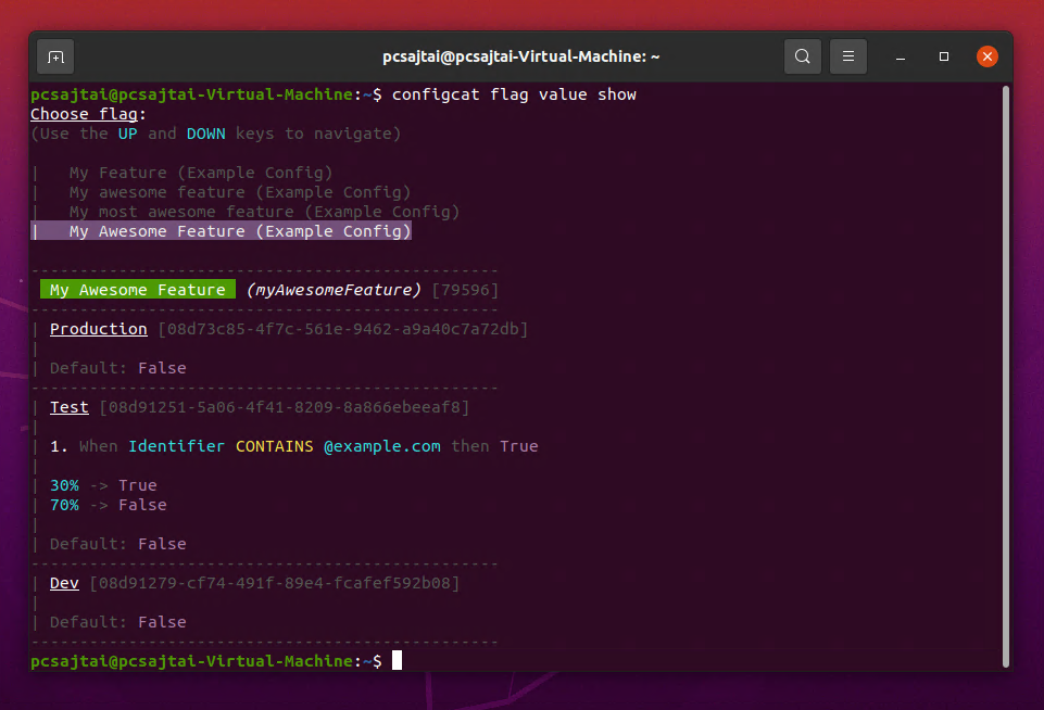 Install configcat on Linux | Snap Store