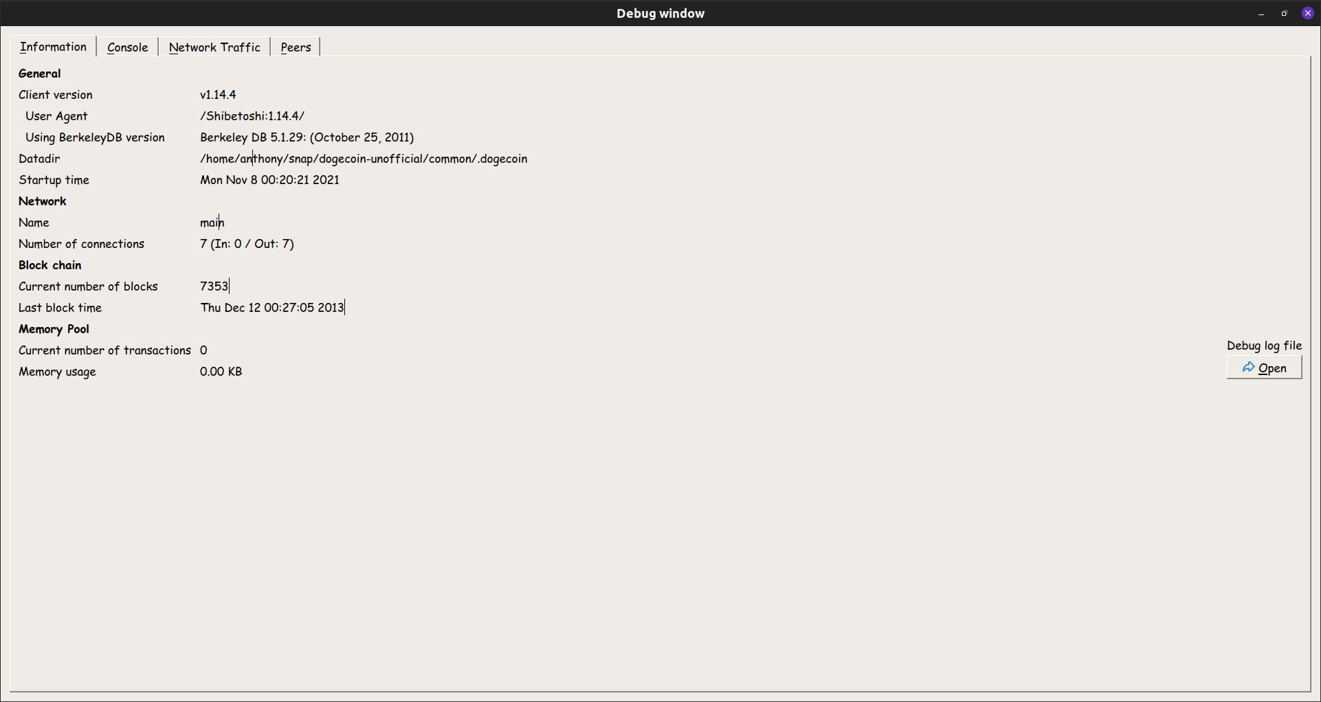 Install dogecoin-unofficial on Linux | Snap Store