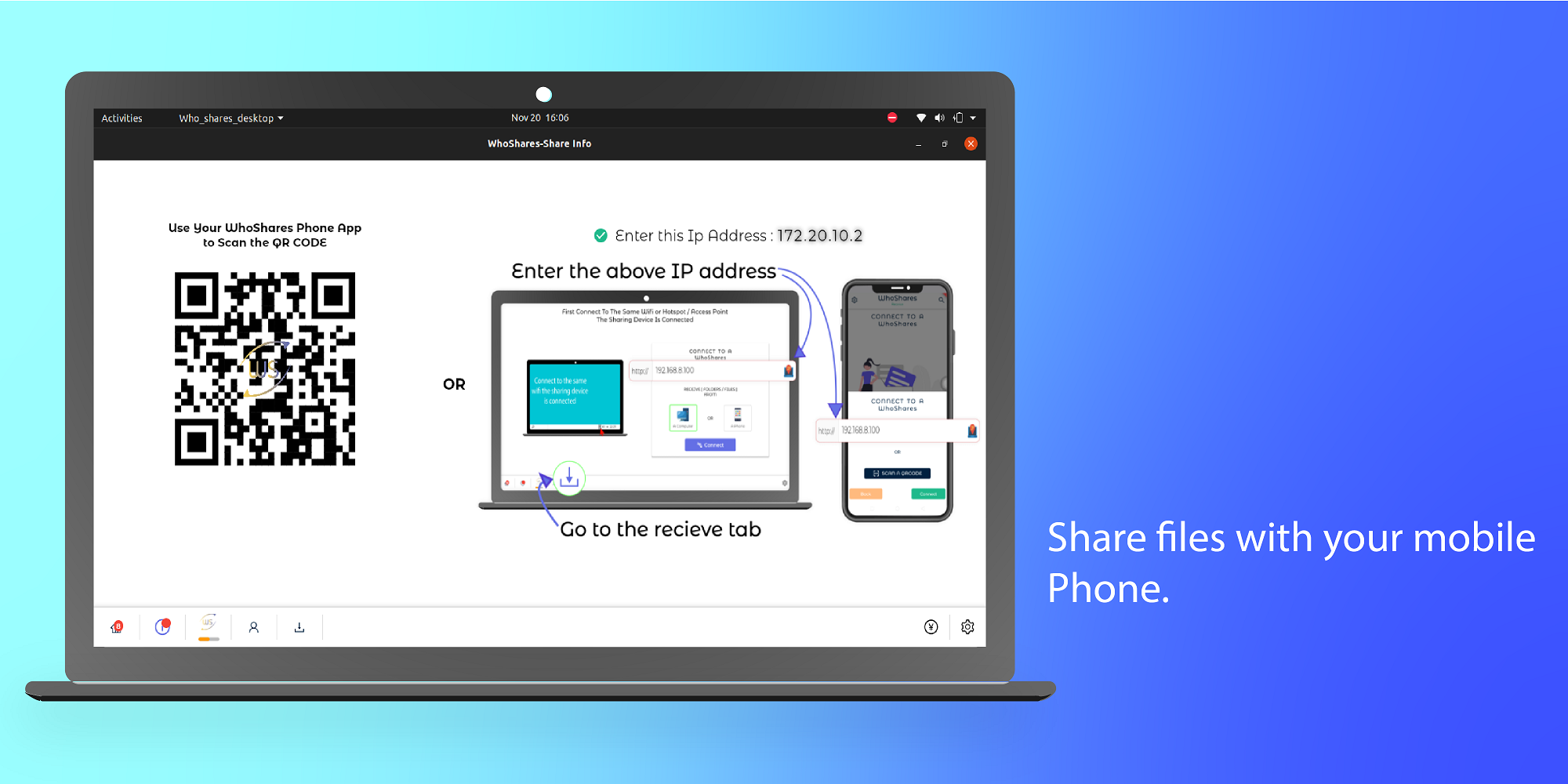 Install whoshares on KDE Neon using the Snap Store | Snapcraft