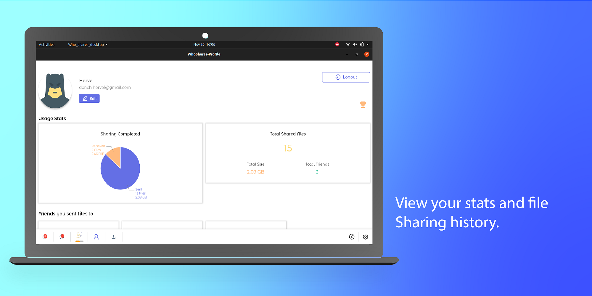 Install whoshares on KDE Neon using the Snap Store | Snapcraft