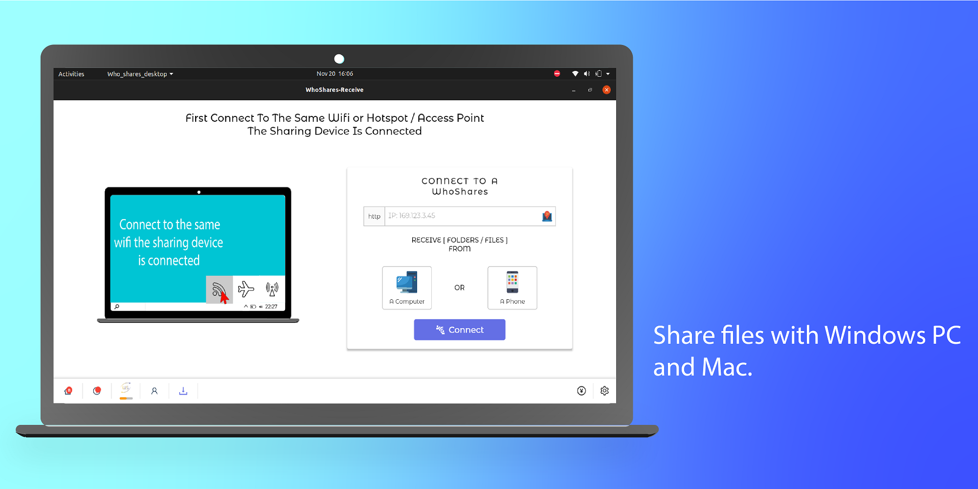Install whoshares on KDE Neon using the Snap Store | Snapcraft
