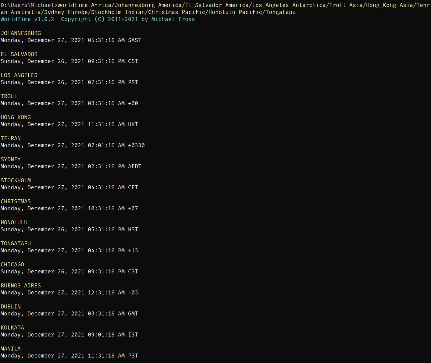 Install worldtime on Arch Linux using the Snap Store | Snapcraft