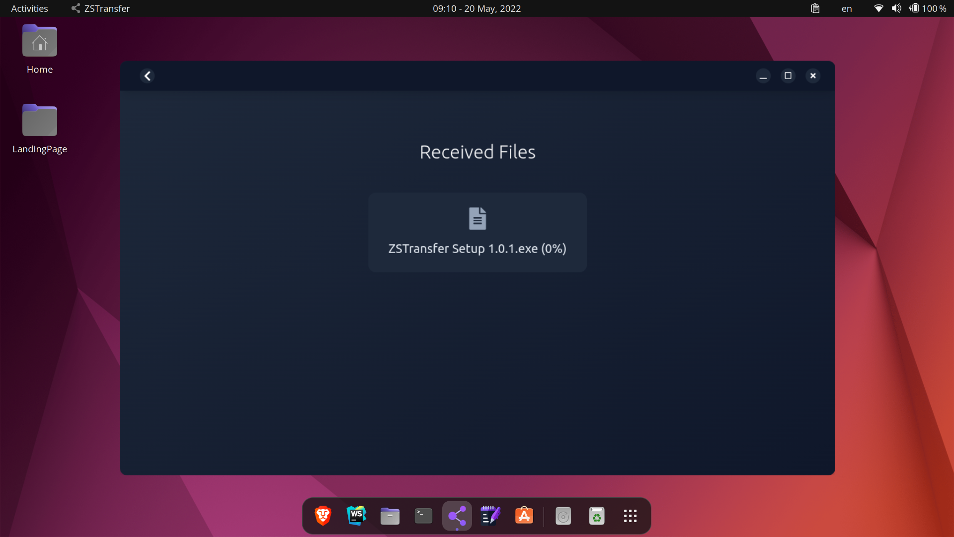 Install ZSTransfer on Manjaro Linux using the Snap Store | Snapcraft