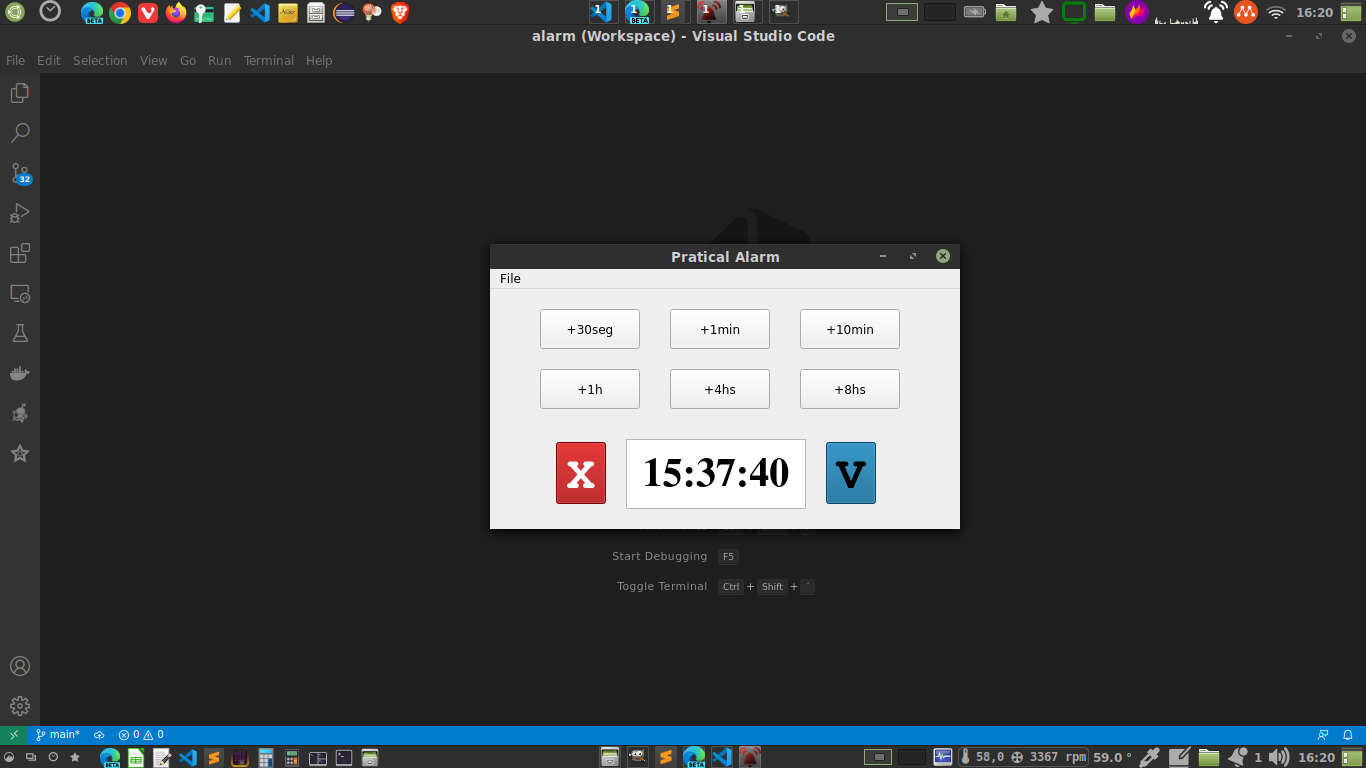 Install pratical-alarm on Linux | Snap Store