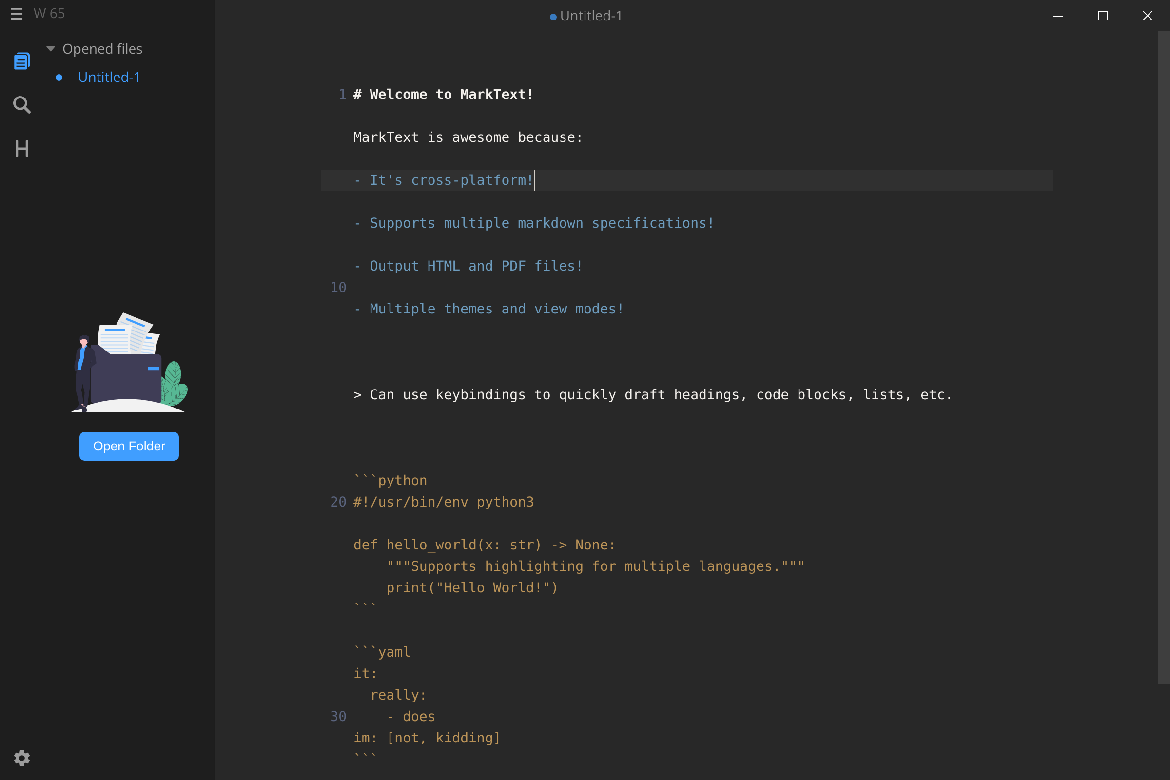 Install MarkText on Ubuntu using the Snap Store | Snapcraft
