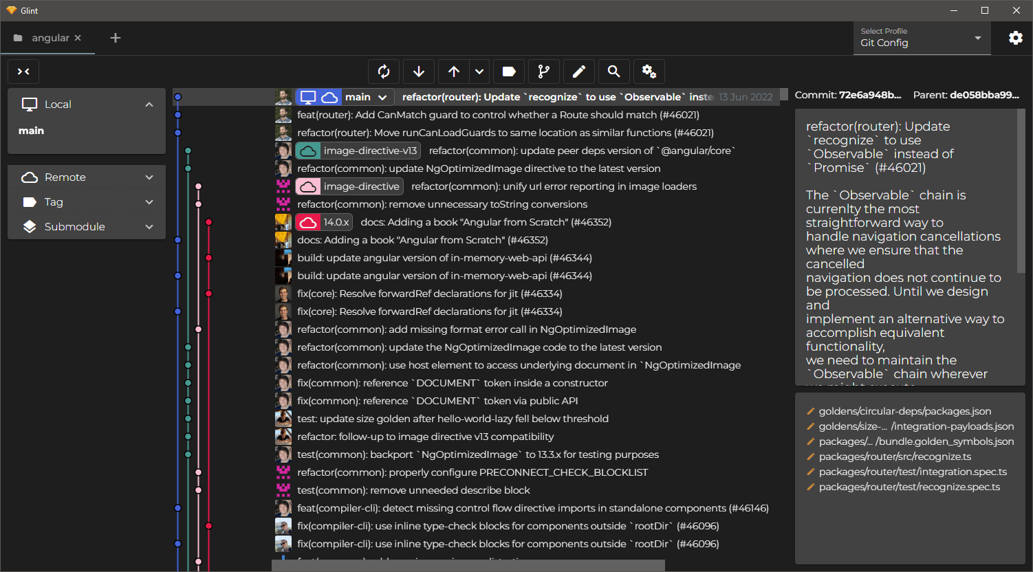 Install Git Glint on Linux | Snap Store