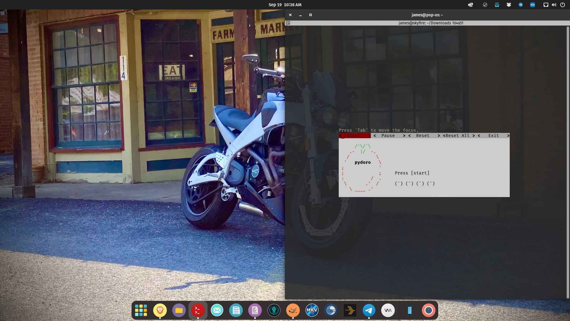 Install pydoro on Pop!_OS using the Snap Store | Snapcraft