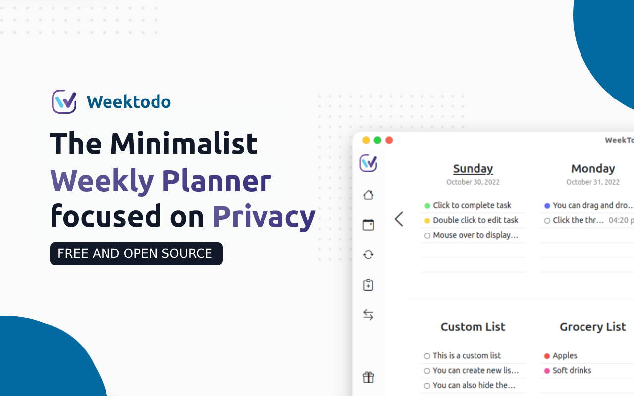 Install Weektodo on Linux | Snap Store
