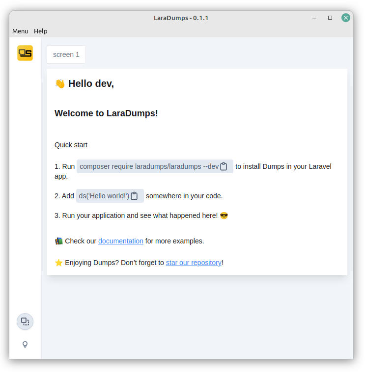 Install Laradumps On Arch Linux Using The Snap Store Snapcraft