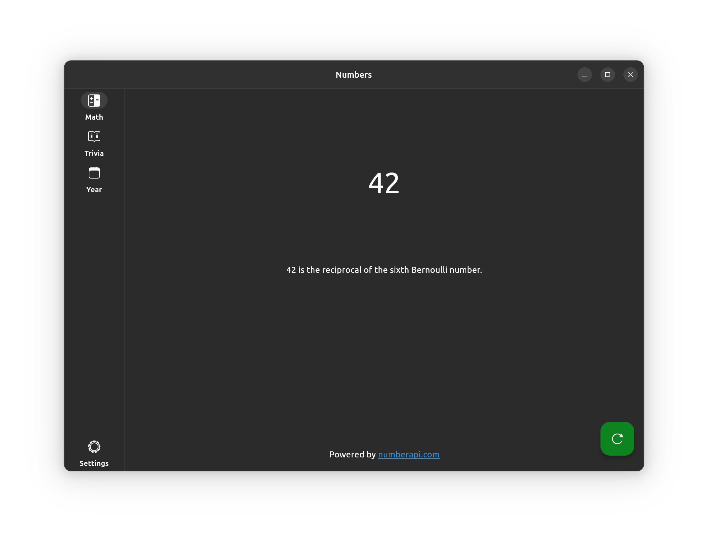 Install numbers on Linux | Snap Store