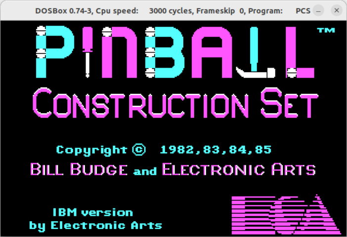 Install Pinball Construction Set (DOS) on Linux | Snap Store