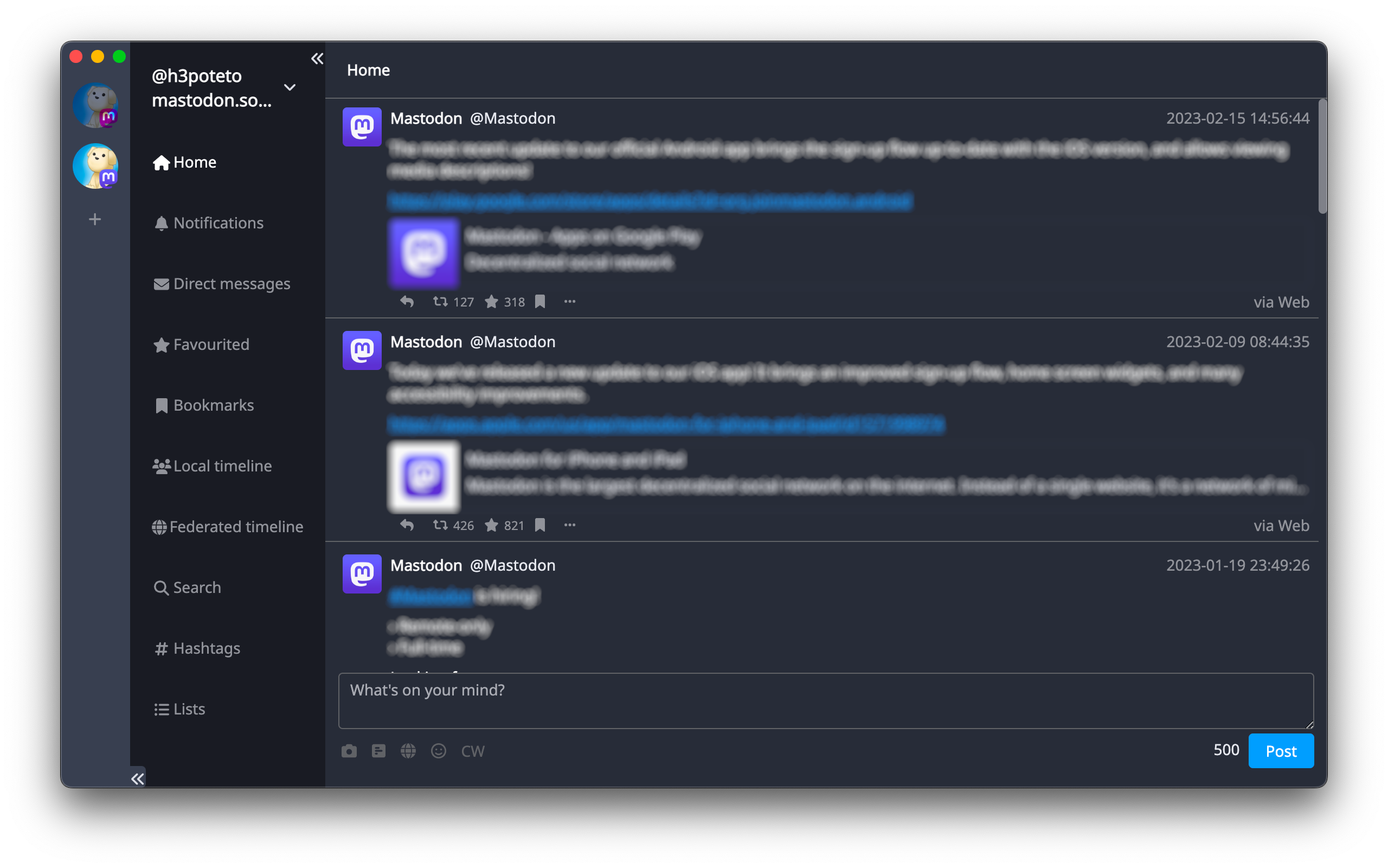 Install whalebird on Linux | Snap Store