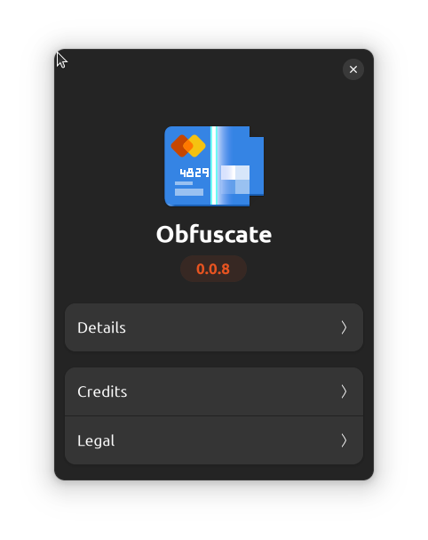 Install Obfuscate on Linux | Snap Store