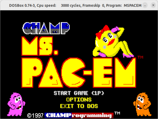 Install Ms. Pacman (DOS) on Pop!_OS using the Snap Store | Snapcraft