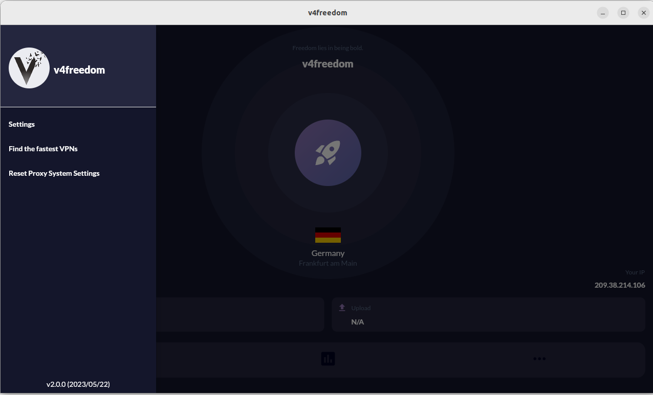 Install v4freedom on Linux | Snap Store