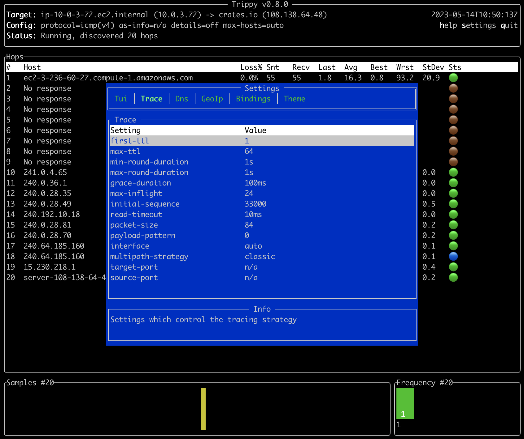 Install trippy on CentOS using the Snap Store | Snapcraft