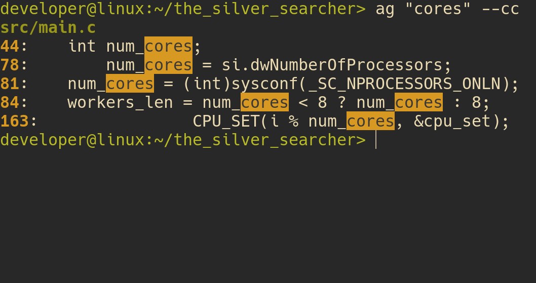 Install the-silver-searcher-ag on openSUSE using the Snap Store | Snapcraft