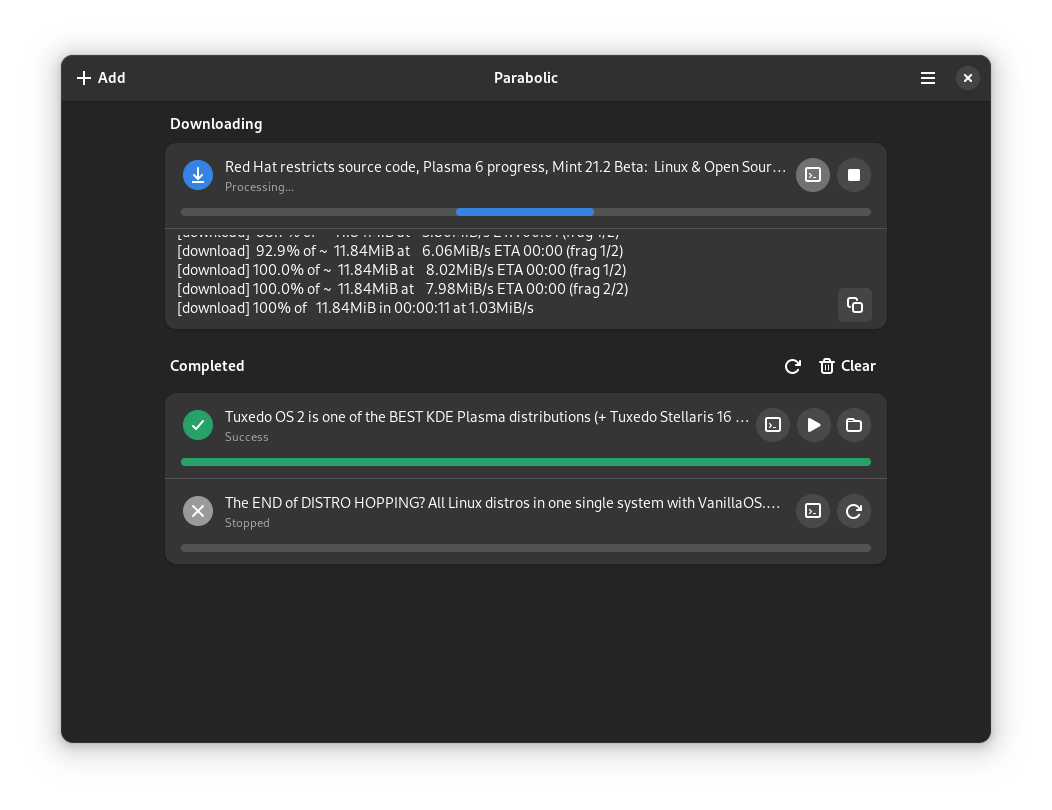 Install Parabolic on Linux | Snap Store