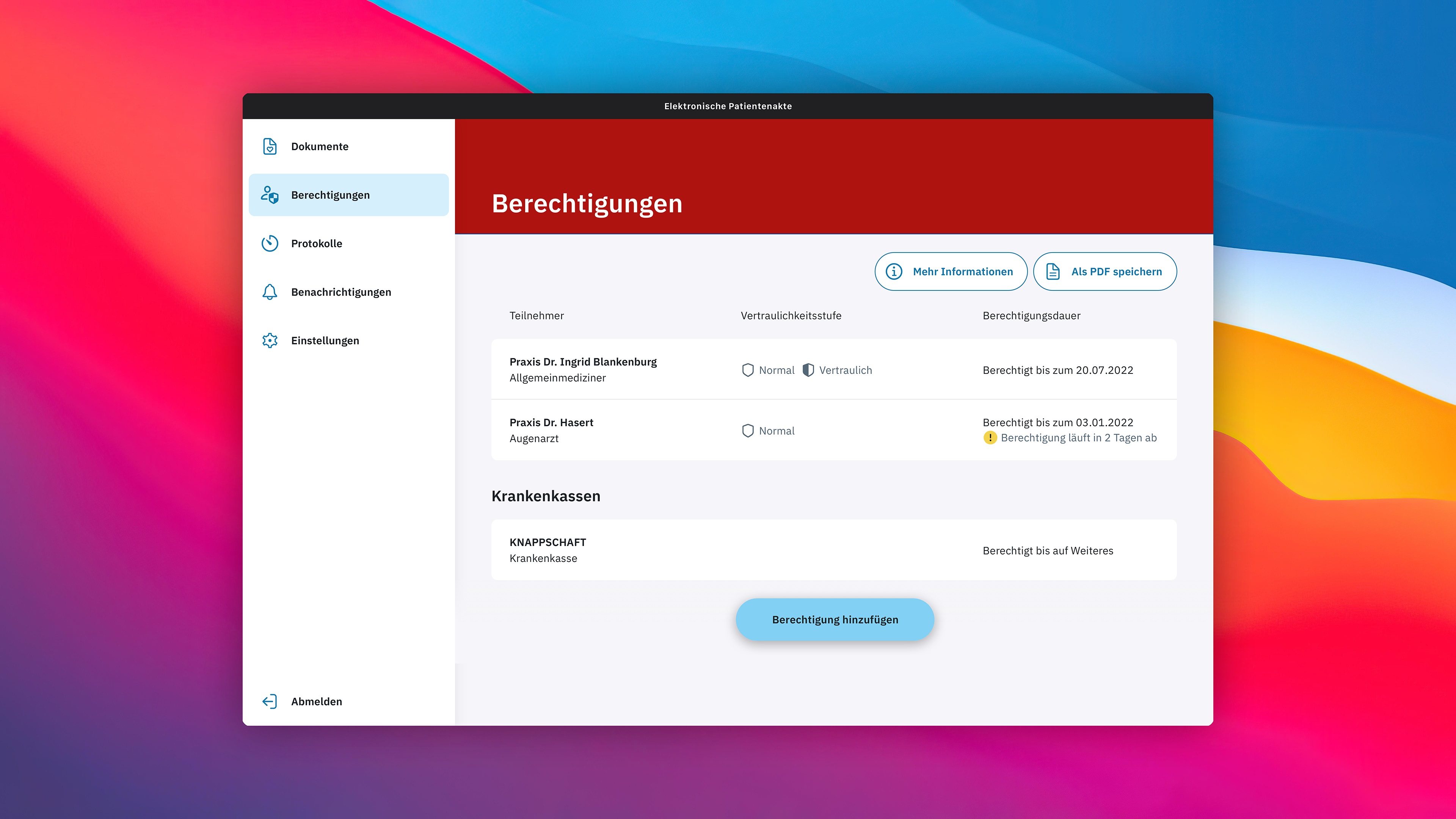 Install meine-gesundheit on Linux | Snap Store
