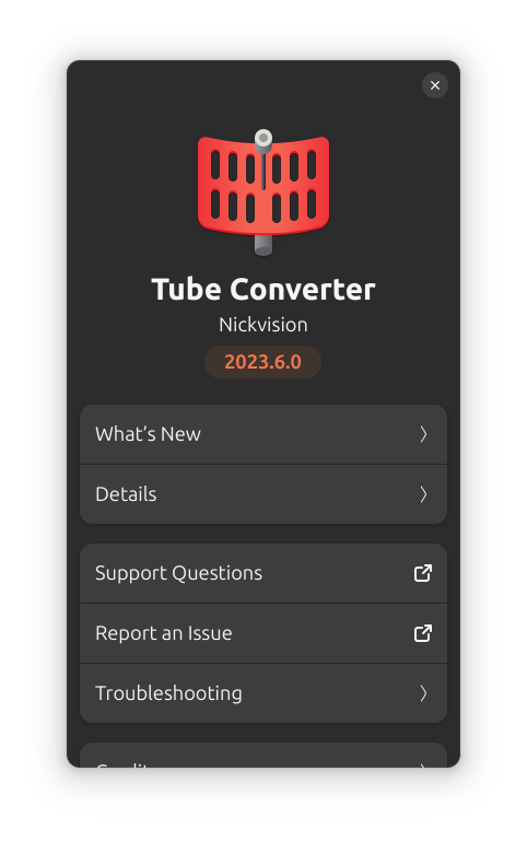Install Tube Converter on Manjaro Linux using the Snap Store | Snapcraft