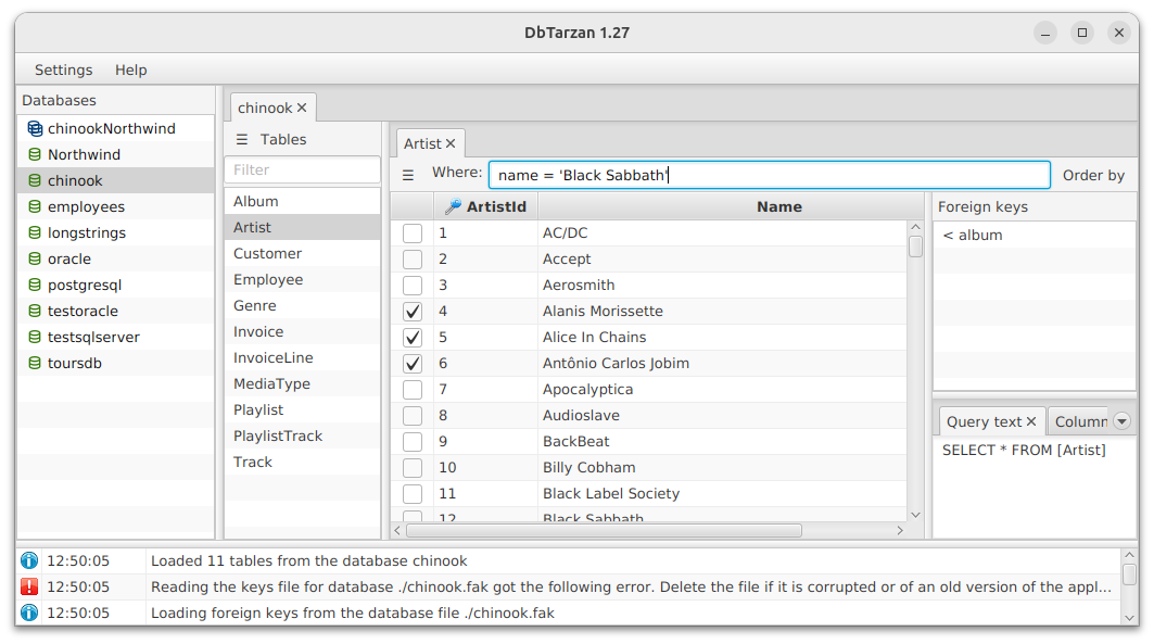 Install dbtarzan on Linux | Snap Store