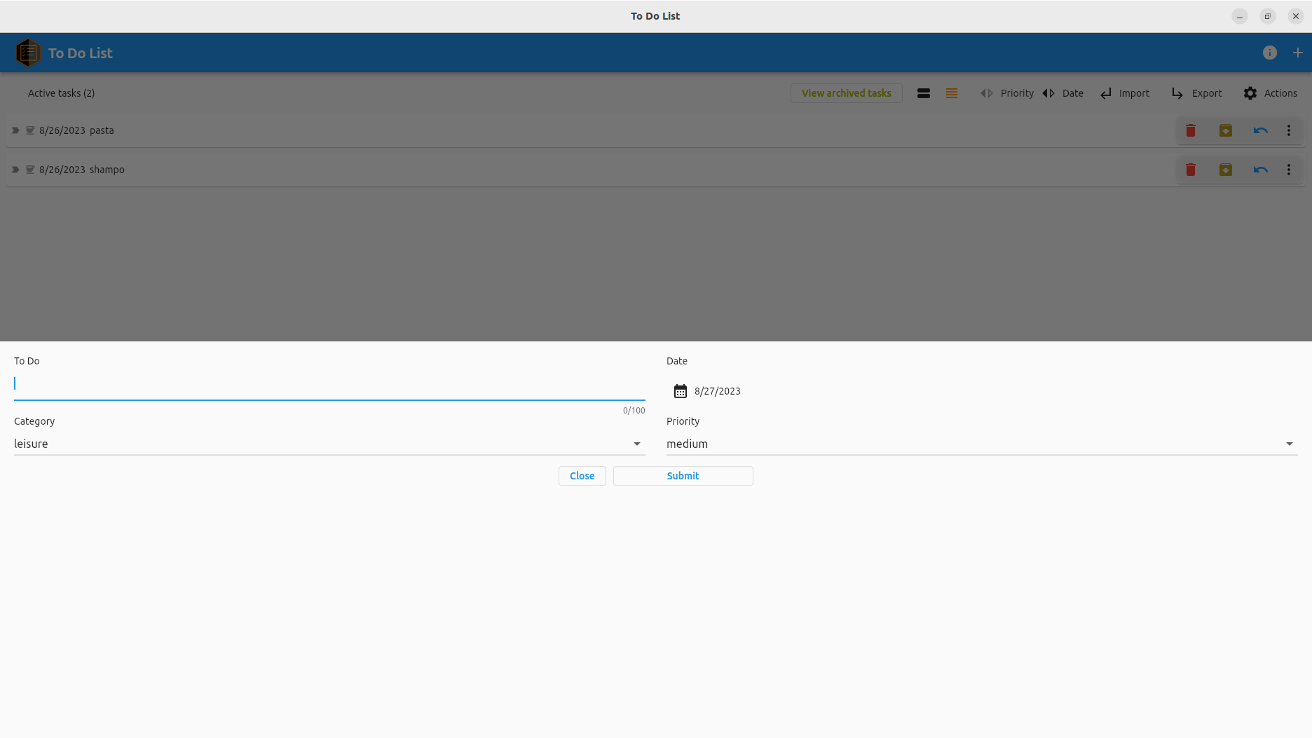 Install To Do List on elementary OS using the Snap Store | Snapcraft
