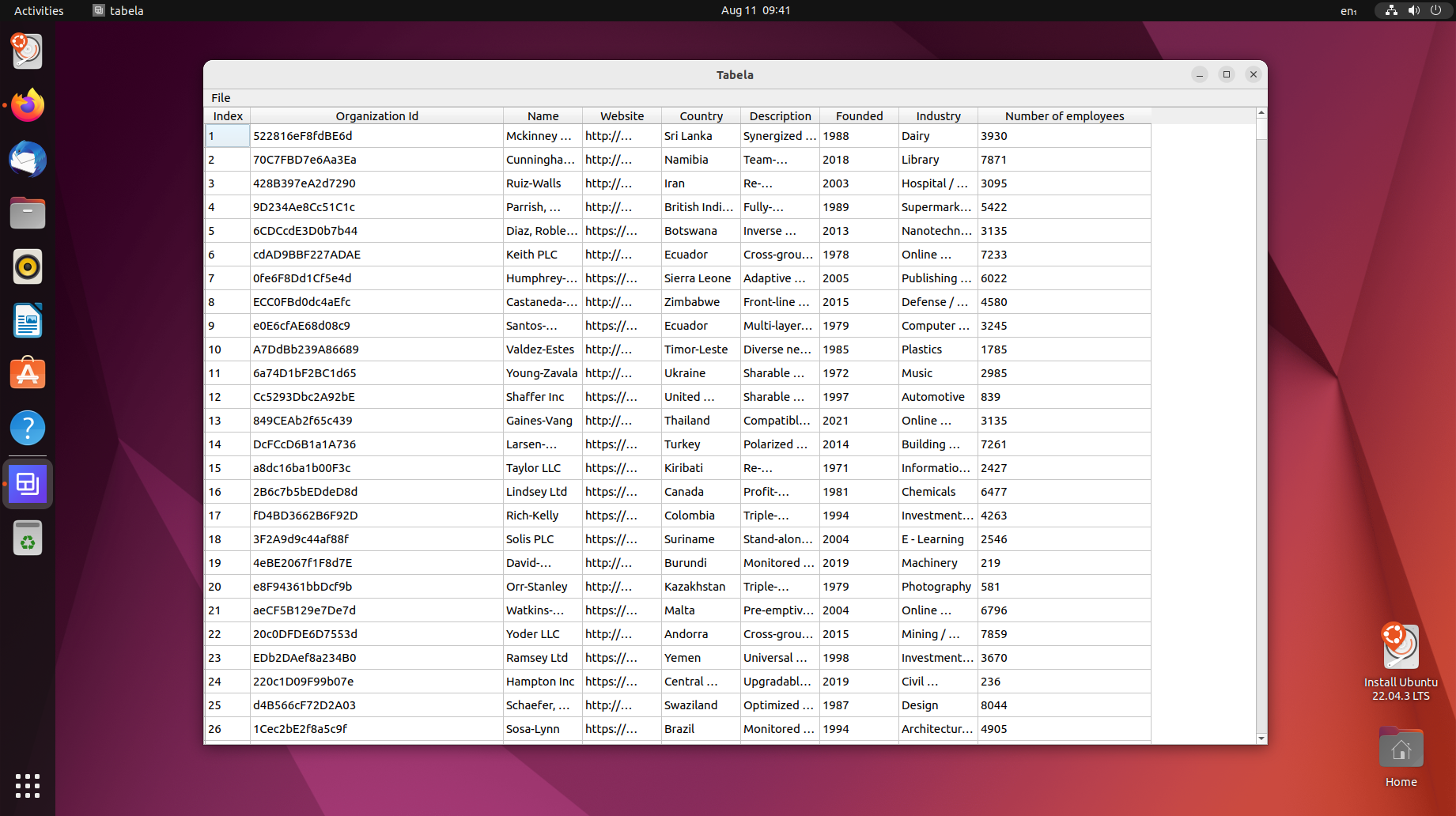 Install tabela on KDE Neon using the Snap Store | Snapcraft