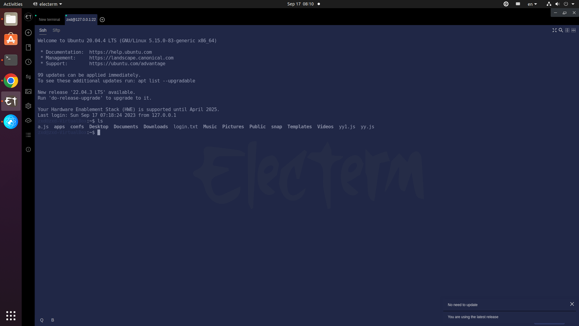 Install electerm on Linux | Snap Store
