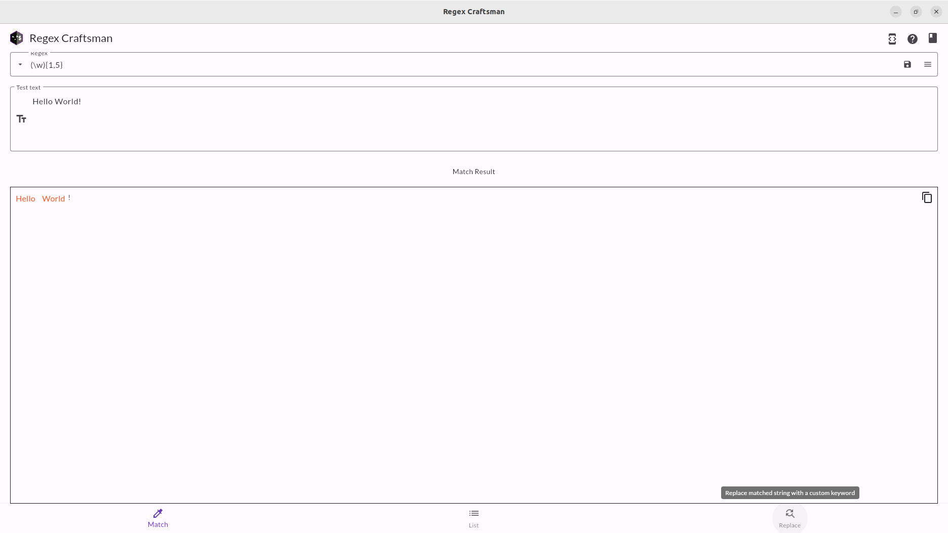 Install Regex Craftsman on elementary OS using the Snap Store | Snapcraft