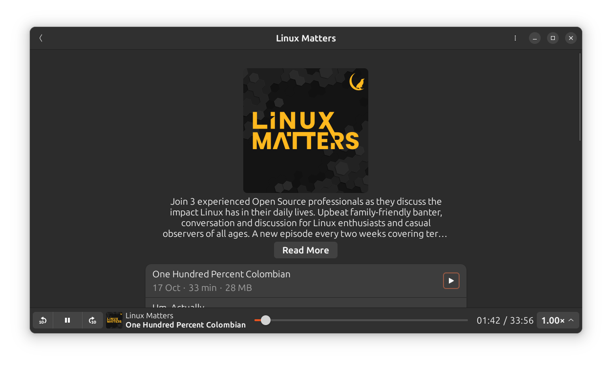 Install Podcasts on openSUSE using the Snap Store | Snapcraft