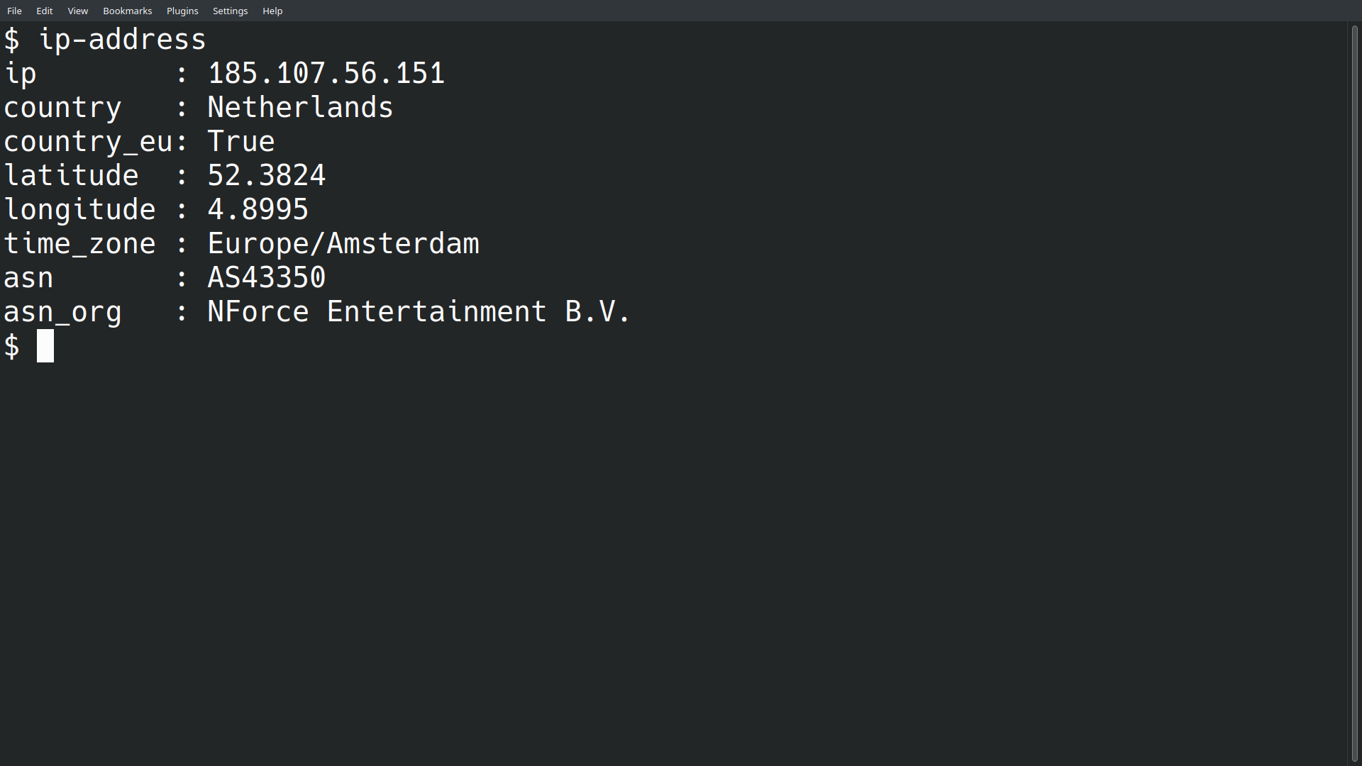 Install ip-address on Pop!_OS using the Snap Store | Snapcraft