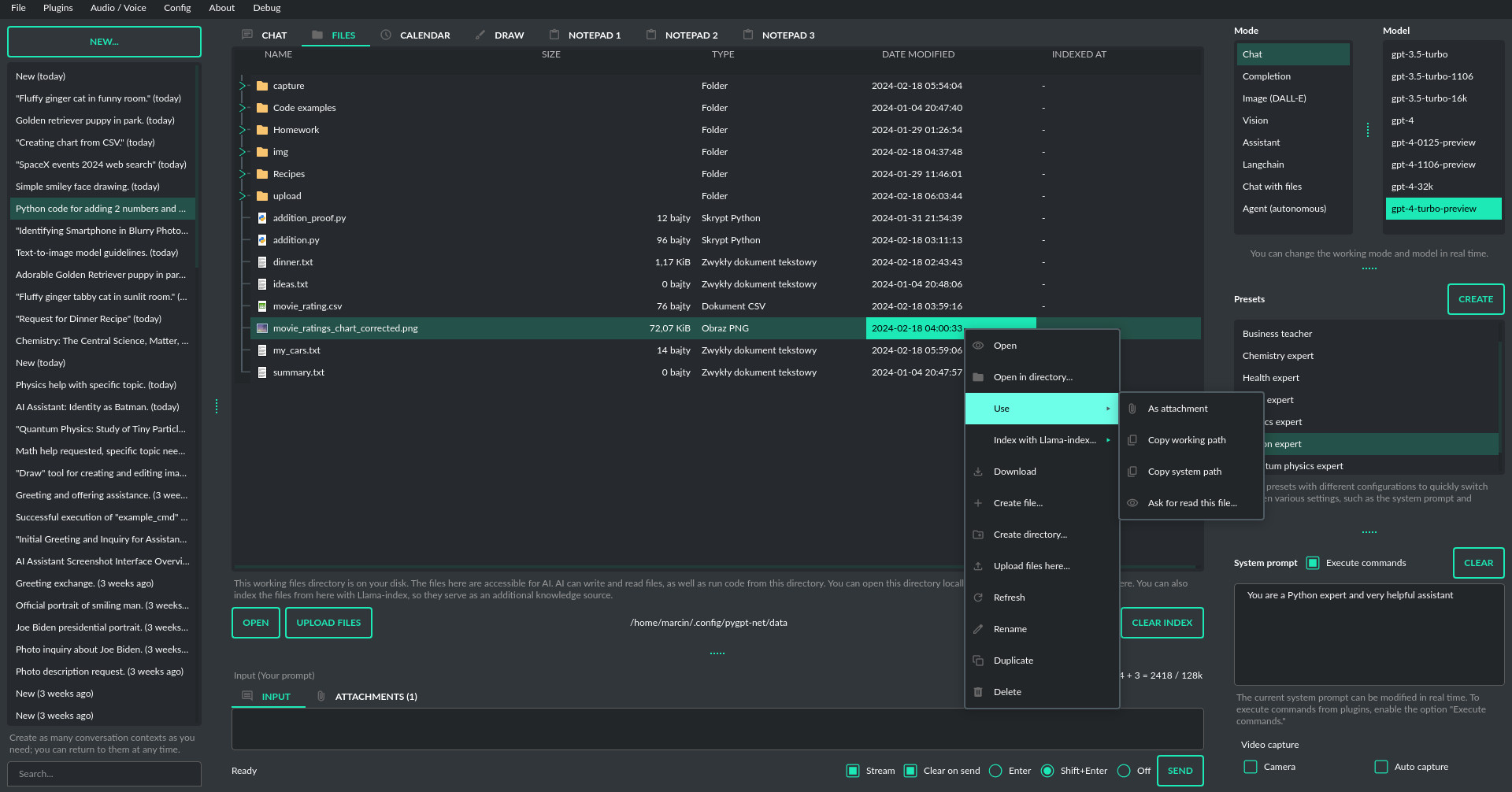 Install Pygpt Desktop Ai Assistant On Linux Snap Store