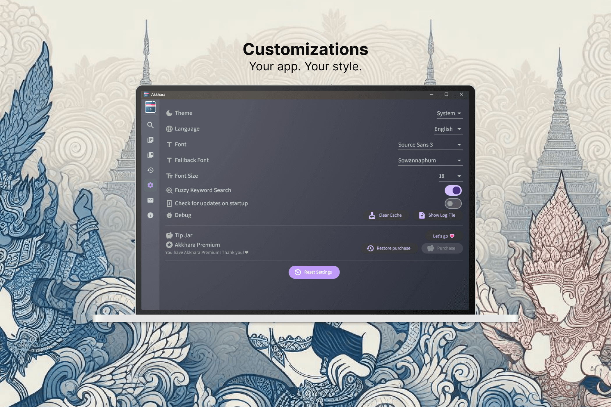 Install Akkhara on Pop!_OS using the Snap Store | Snapcraft