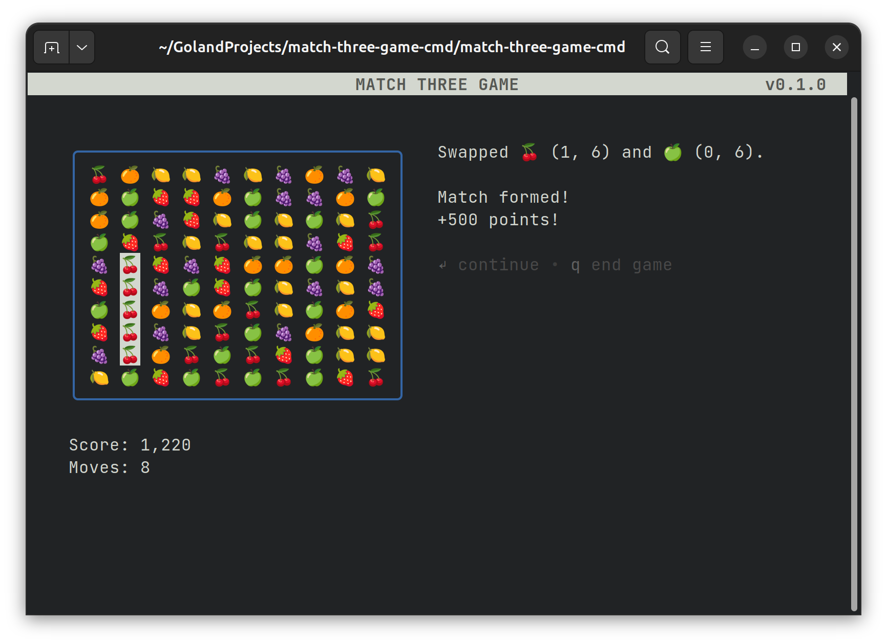 Install Match-Three Game on Red Hat Enterprise Linux using the Snap ...
