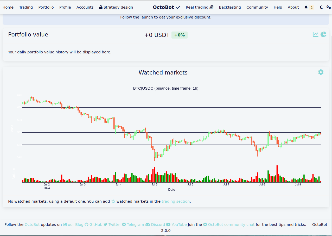 Install octobot on Linux | Snap Store