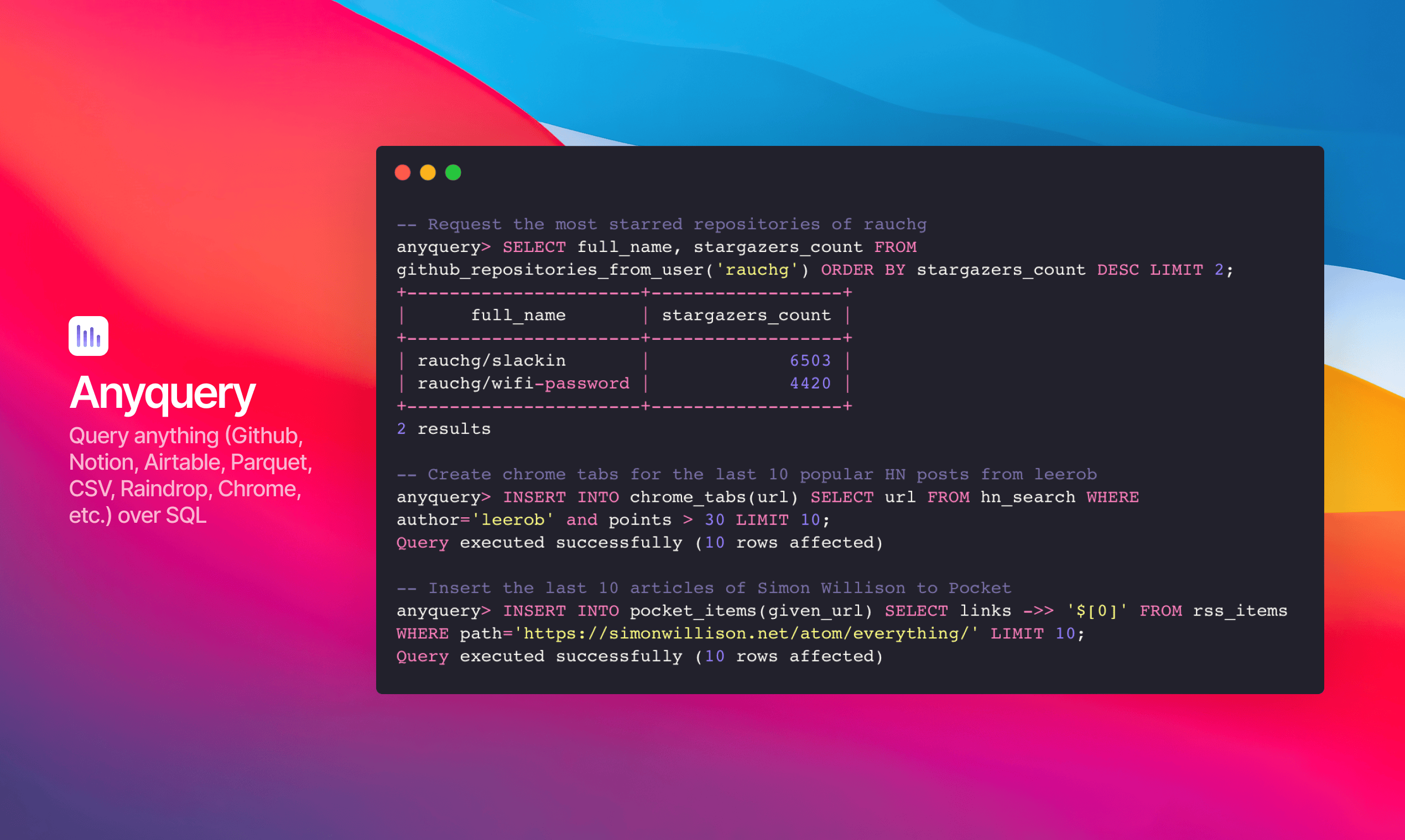 Install anyquery on Kubuntu using the Snap Store | Snapcraft