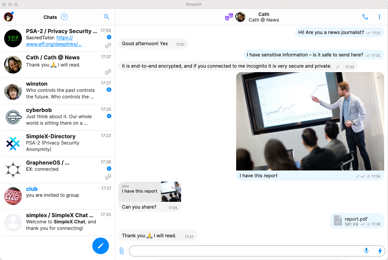 Install simplexchat on Linux | Snap Store