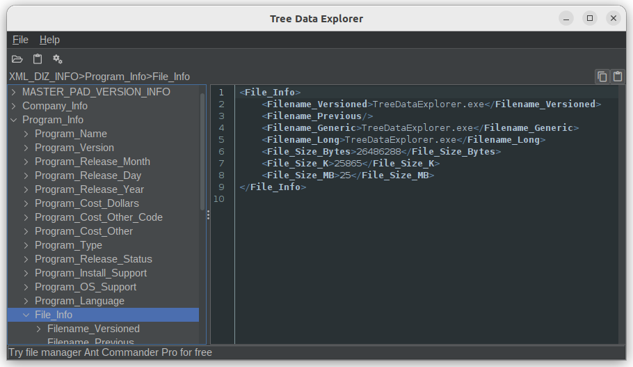 Install Tree Data Explorer on Arch Linux using the Snap Store | Snapcraft
