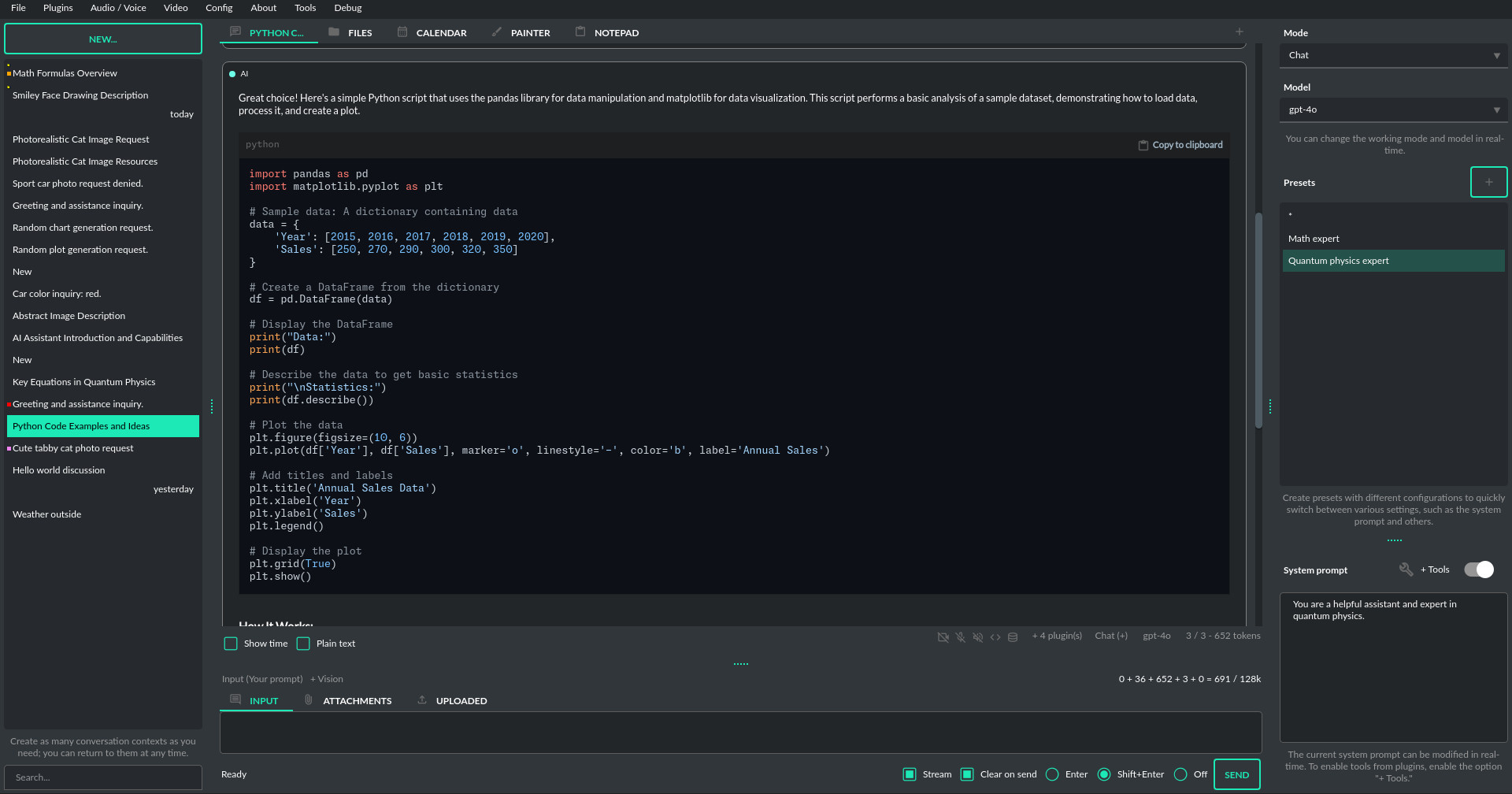 Install PyGPT - Desktop AI Assistant on Linux | Snap Store