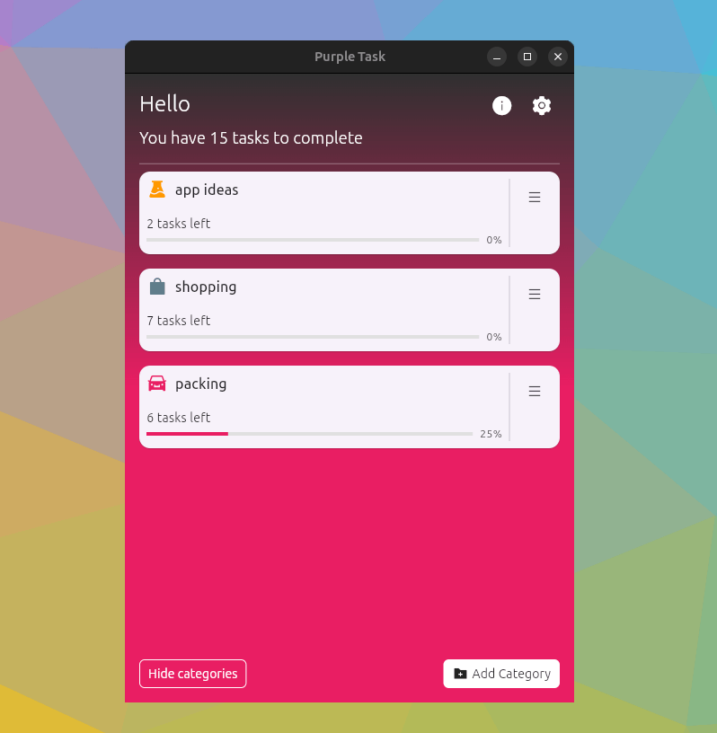 Install Purple Task on Linux | Snap Store