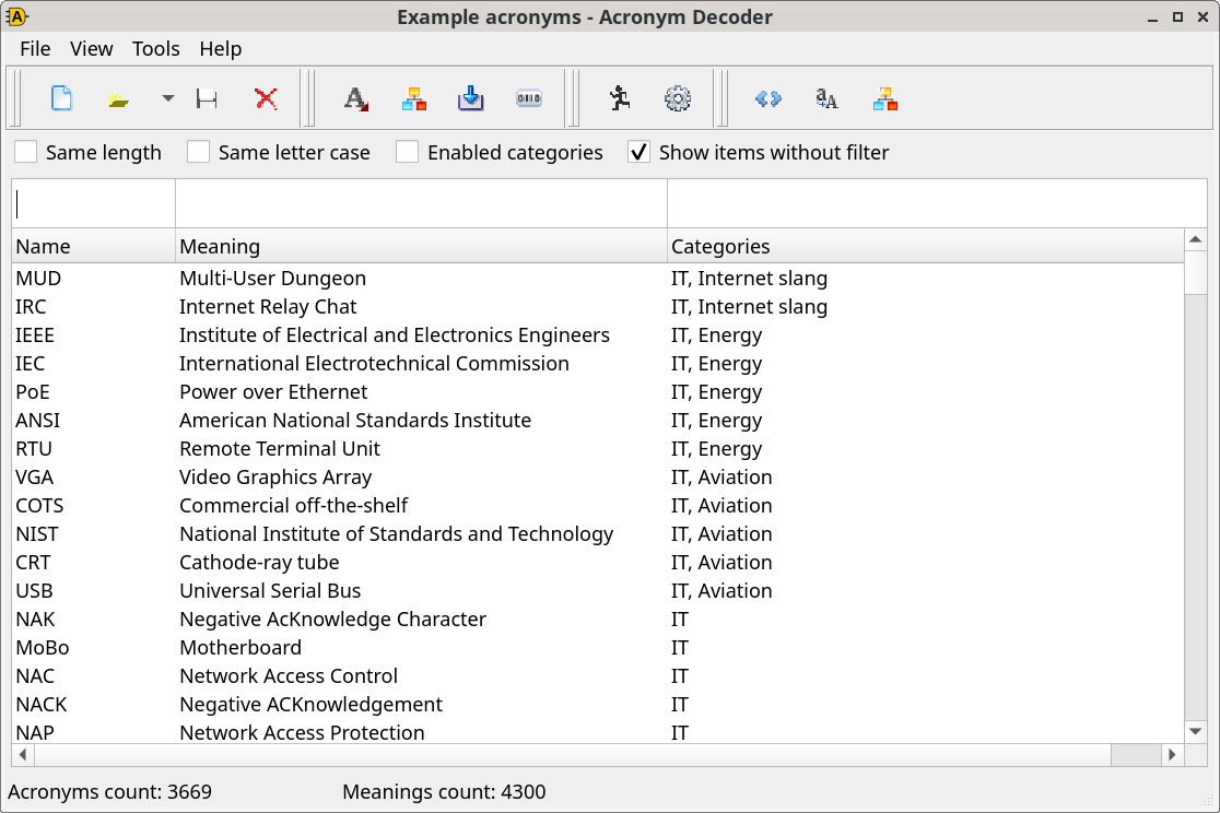 Install Acronym Decoder on Linux | Snap Store